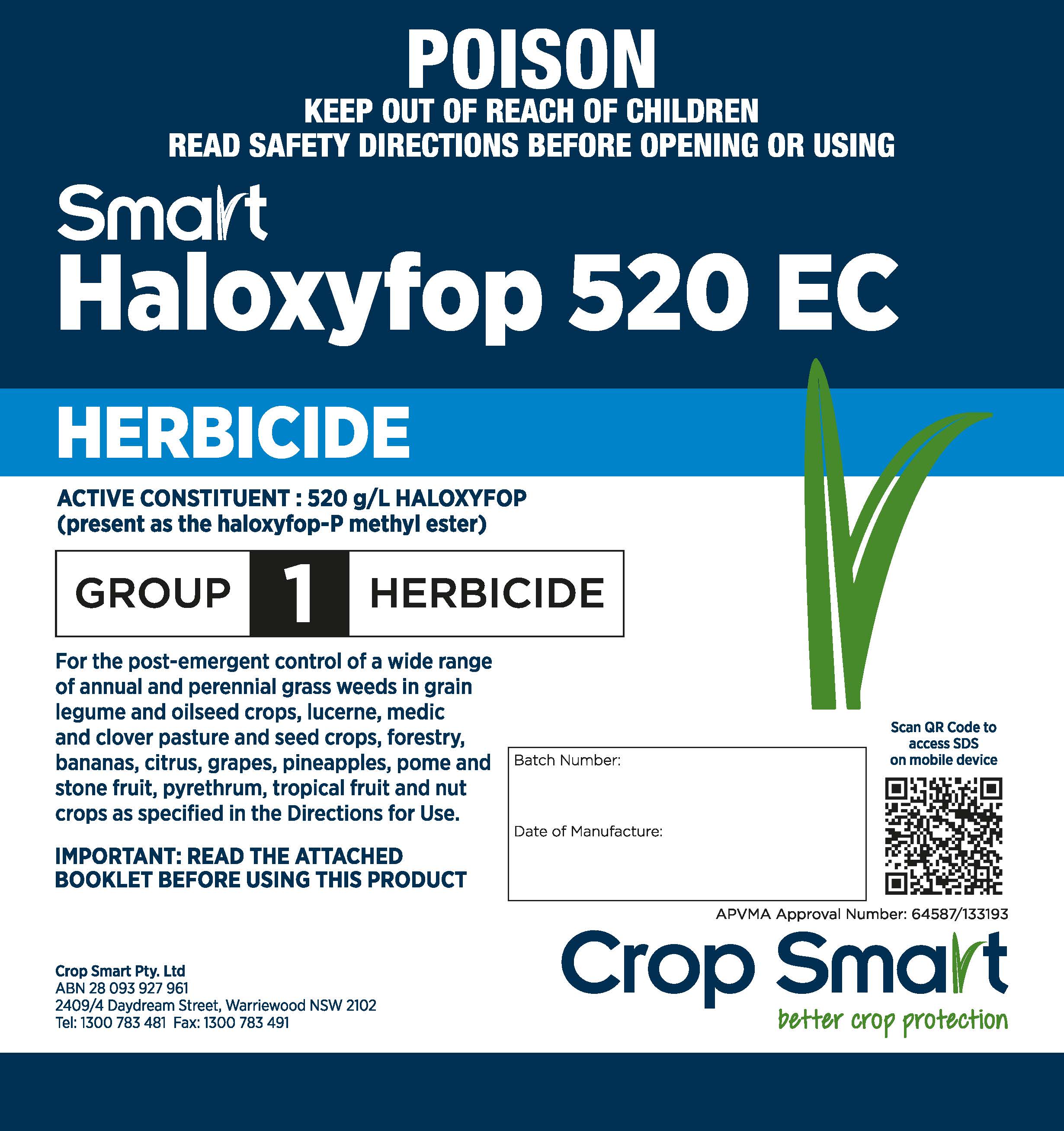 Smart Haloxyfop 520 EC | Agricultural Herbicide